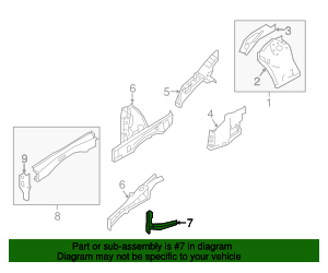 F2520-3JAMA - High-Quality Fender Brace for 2013-2020 Nissan Pathfinder ...