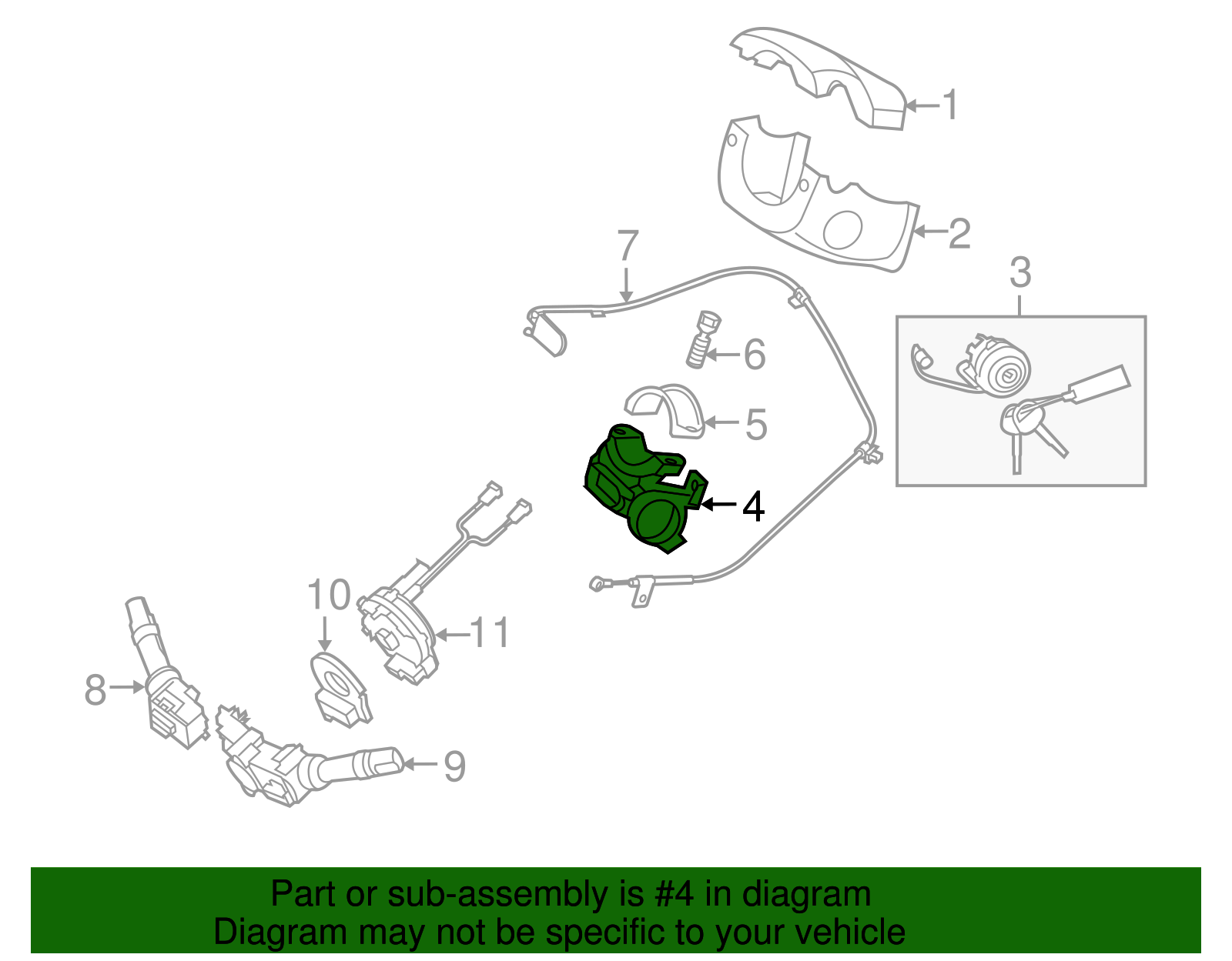 81910-2K100 - Steering Lock 2011-2013 Kia Soul | Kia.Parts Store