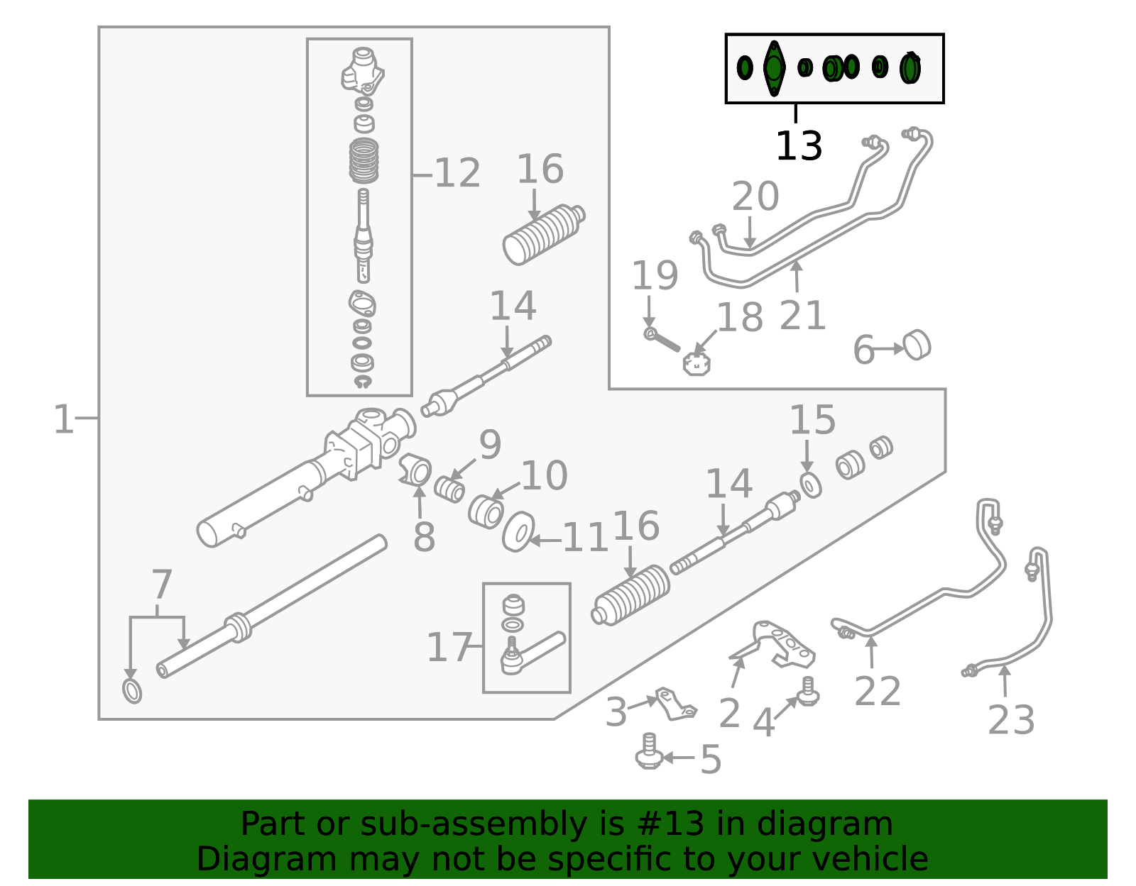 2006-2014 Subaru Repair Kit 34191XA00A | Subaru Parts Guys