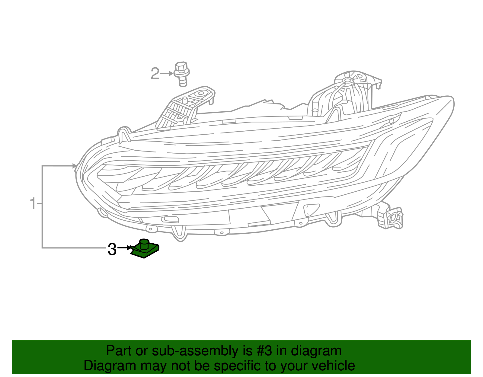 2002-2022 Honda Headlamp Assembly Nut 33105-S5N-C01 | Cheaper Honda Parts