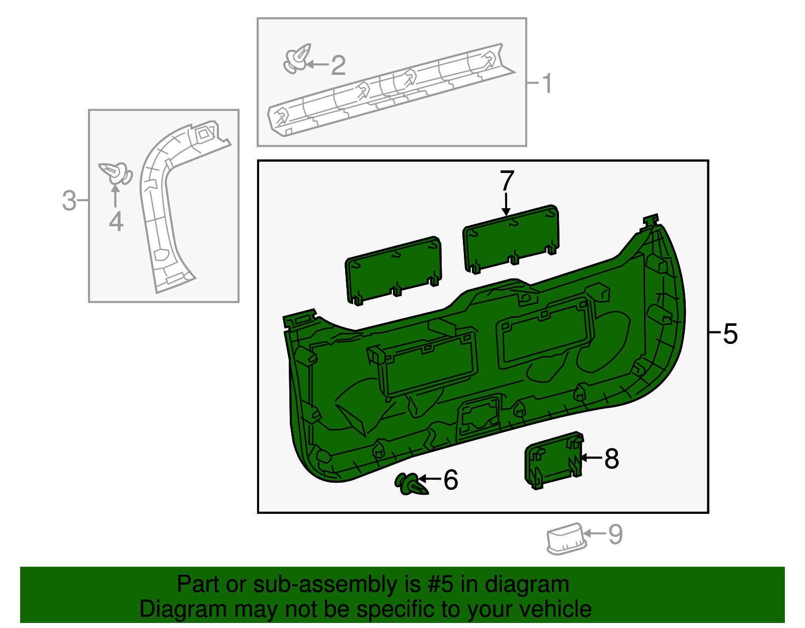 2012-2014 Toyota Prius V Lower Trim Panel 67750-47050-B0 | Toyota Parts ...