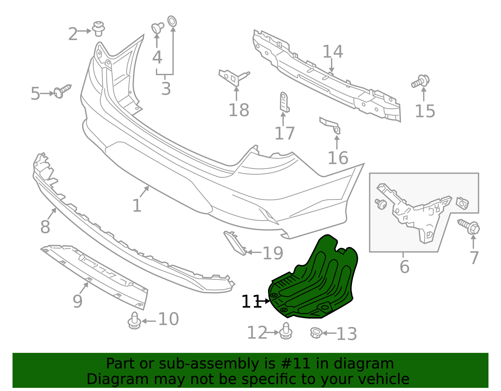 2018-2019 Hyundai Sonata Under Cover 86698-E6700 | MotorMotor