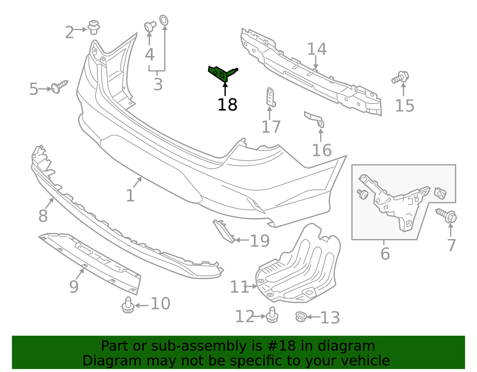 2016-2019 Hyundai Sonata Stay Bracket 86642-E6200 | QuirkParts