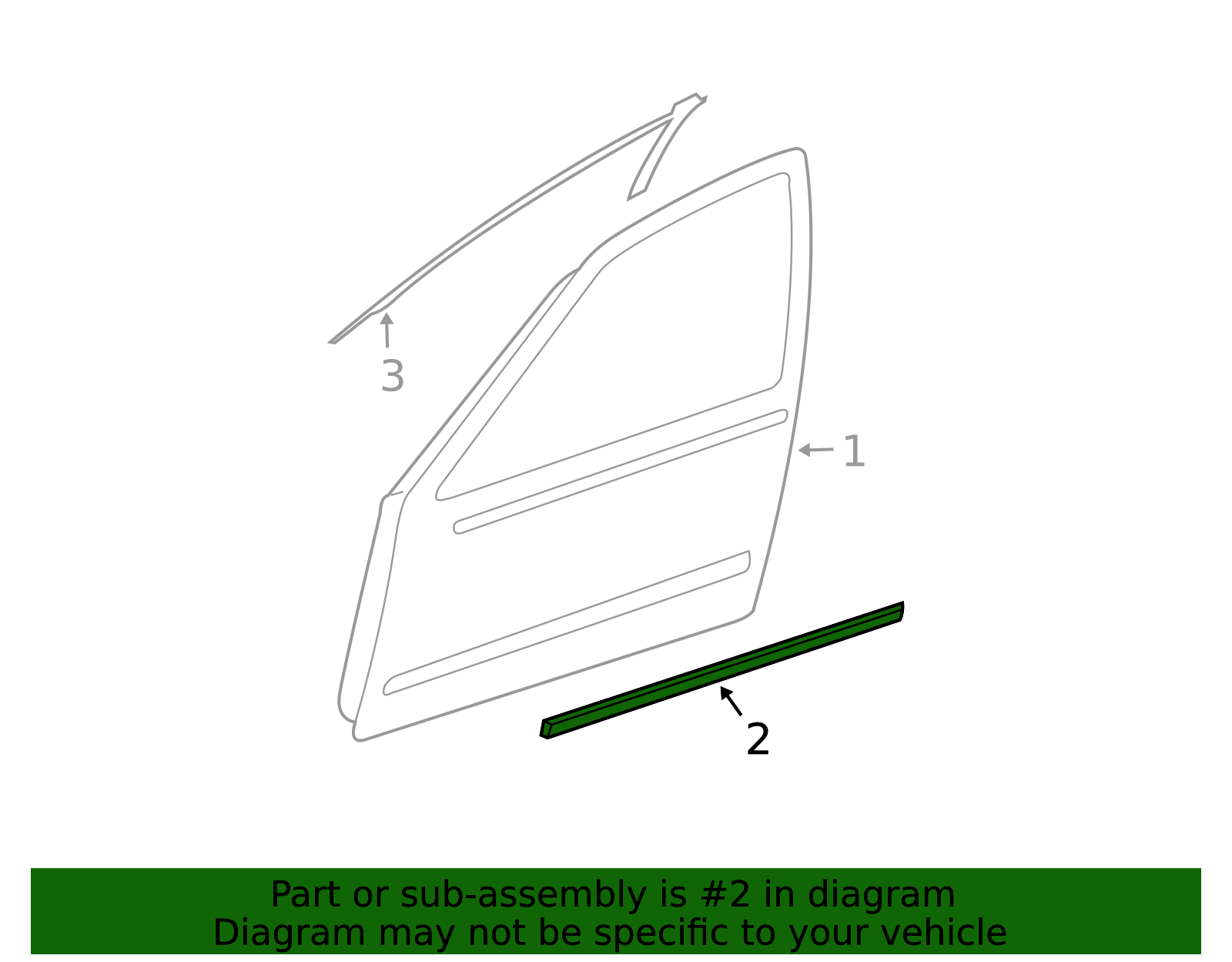 2004-2008 Nissan Maxima Body Side Molding 80871-7Y900 | QuirkParts