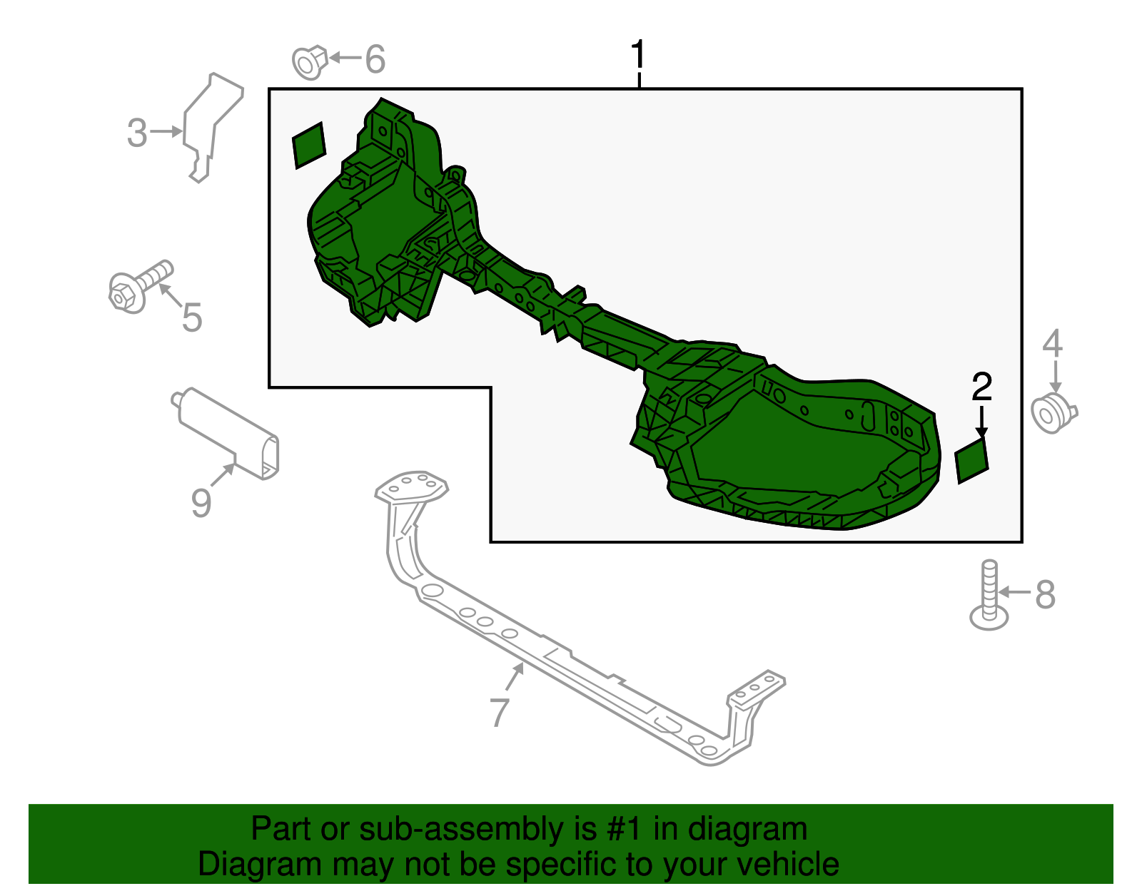 2012-2018 Ford Focus Radiator Support CM5Z-8A284-A | Miracle Ford Parts