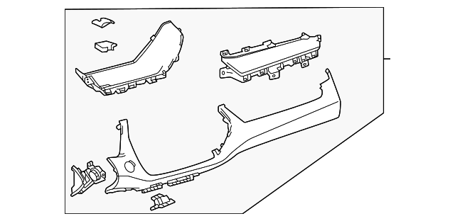 2024-2025 Toyota Highlander Lower Dash Panel 55471-0E230-E1 | Toyota ...