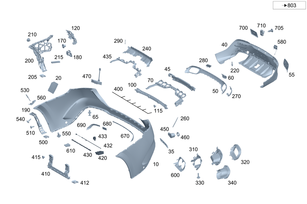2021-2025 Mercedes-Benz Trim, Bumper 167-885-14-07 | MB OEM Parts