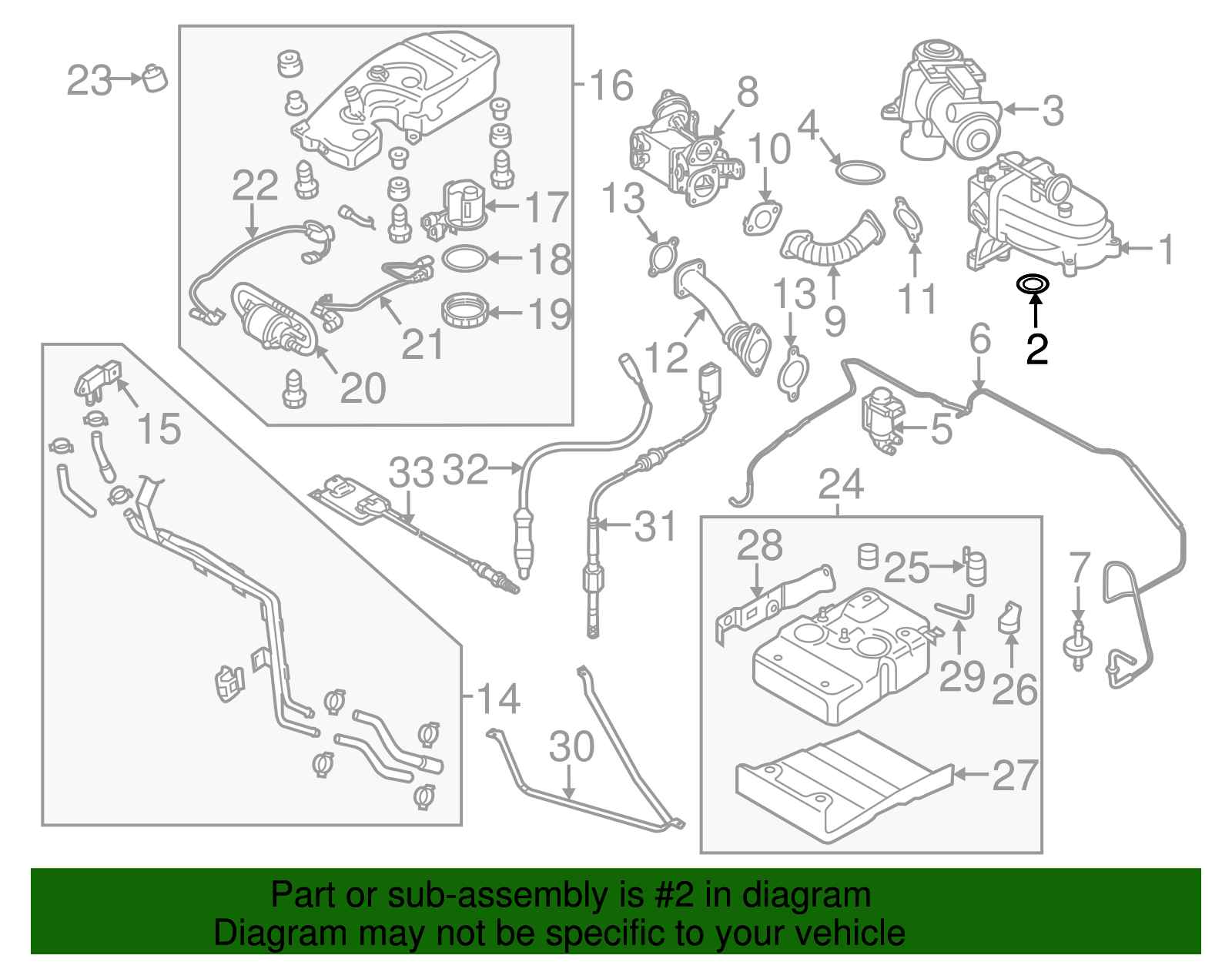 2010-2012 Audi Q7 Egr Cooler Seal N-904-520-03 | OEM Parts Online