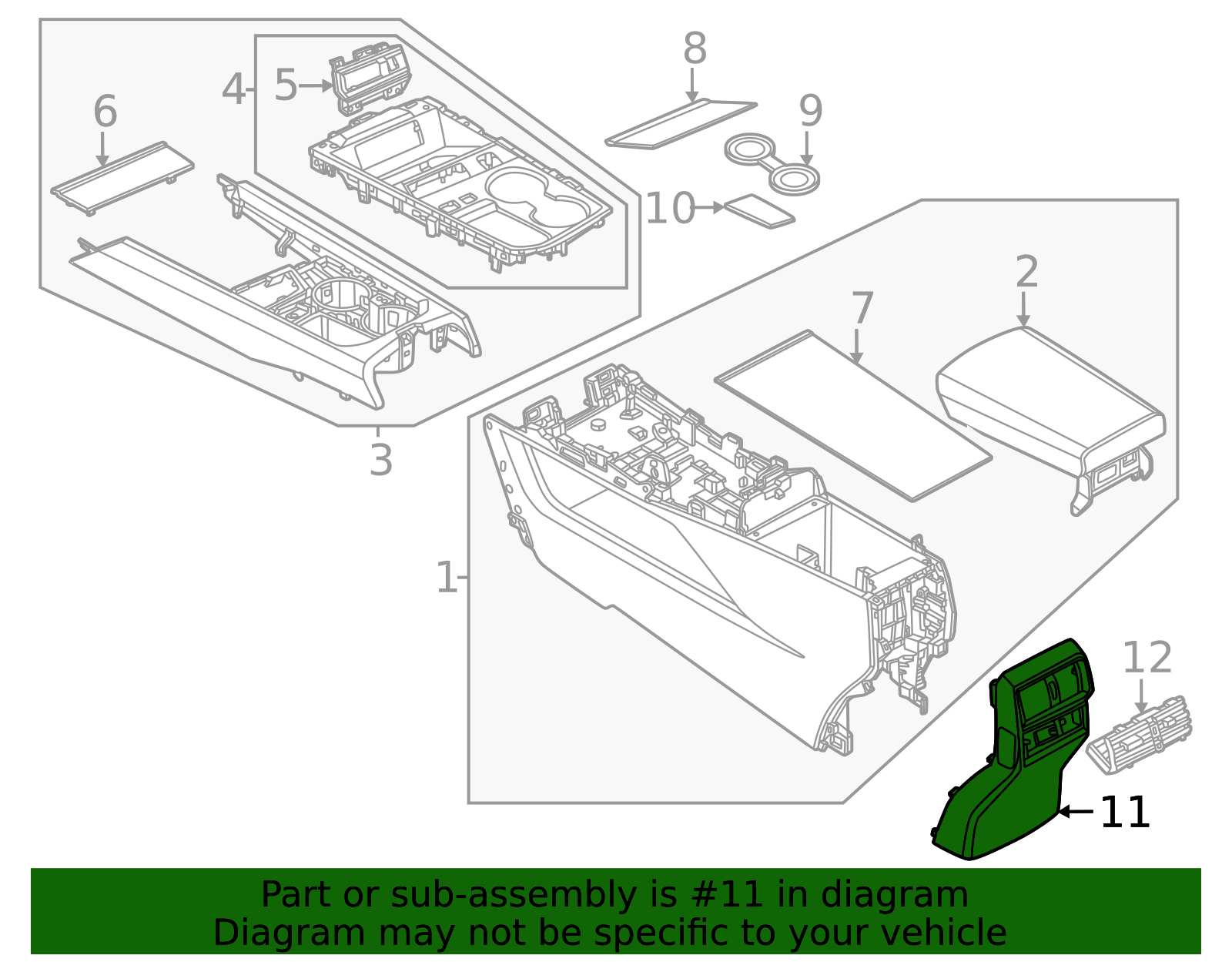 96931-7BA1A - Console Panel Official Nissan Parts Store