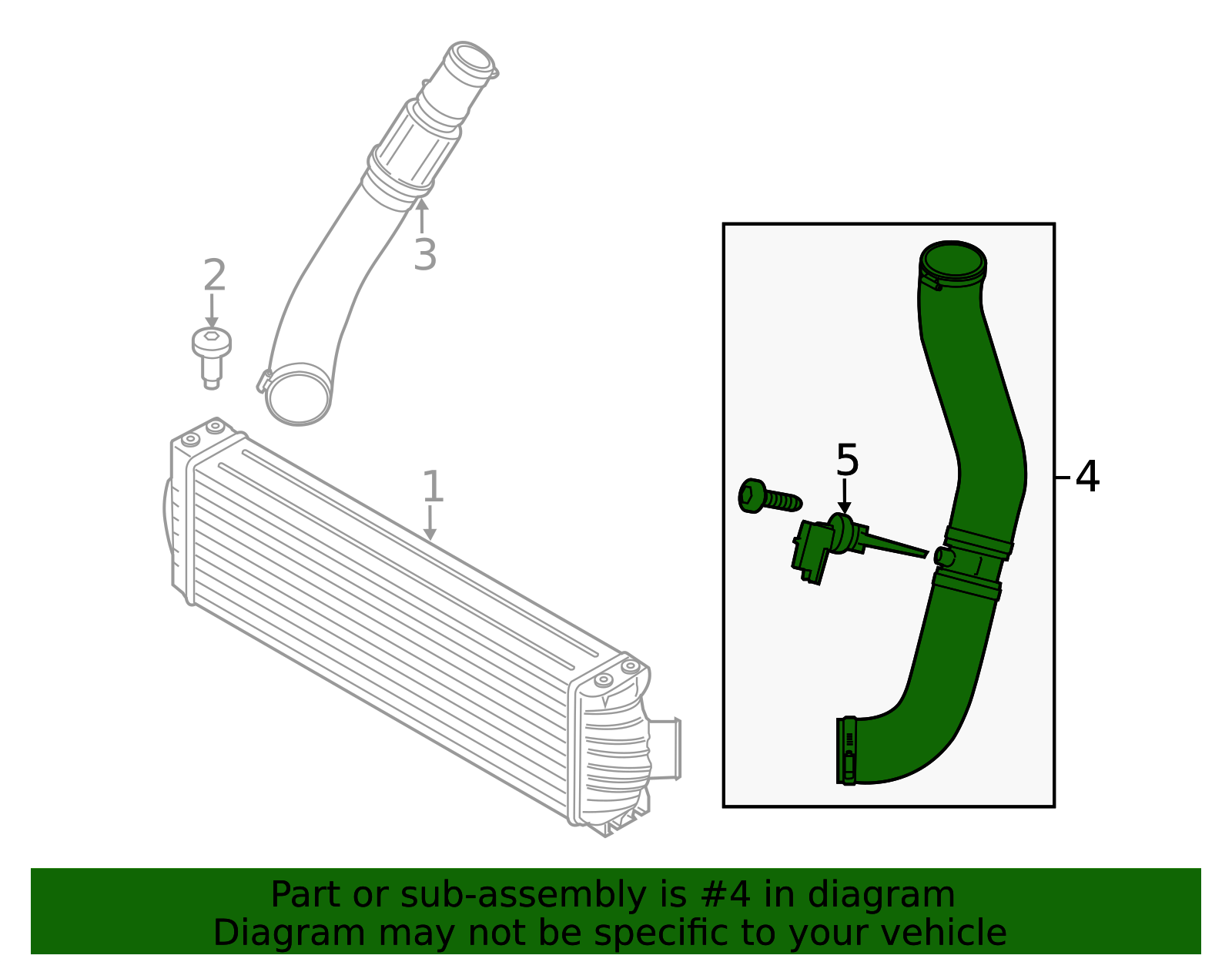2015-2019 Ford Inter-Cooler Hose CK4Z-6C640-D | OEM Parts Online