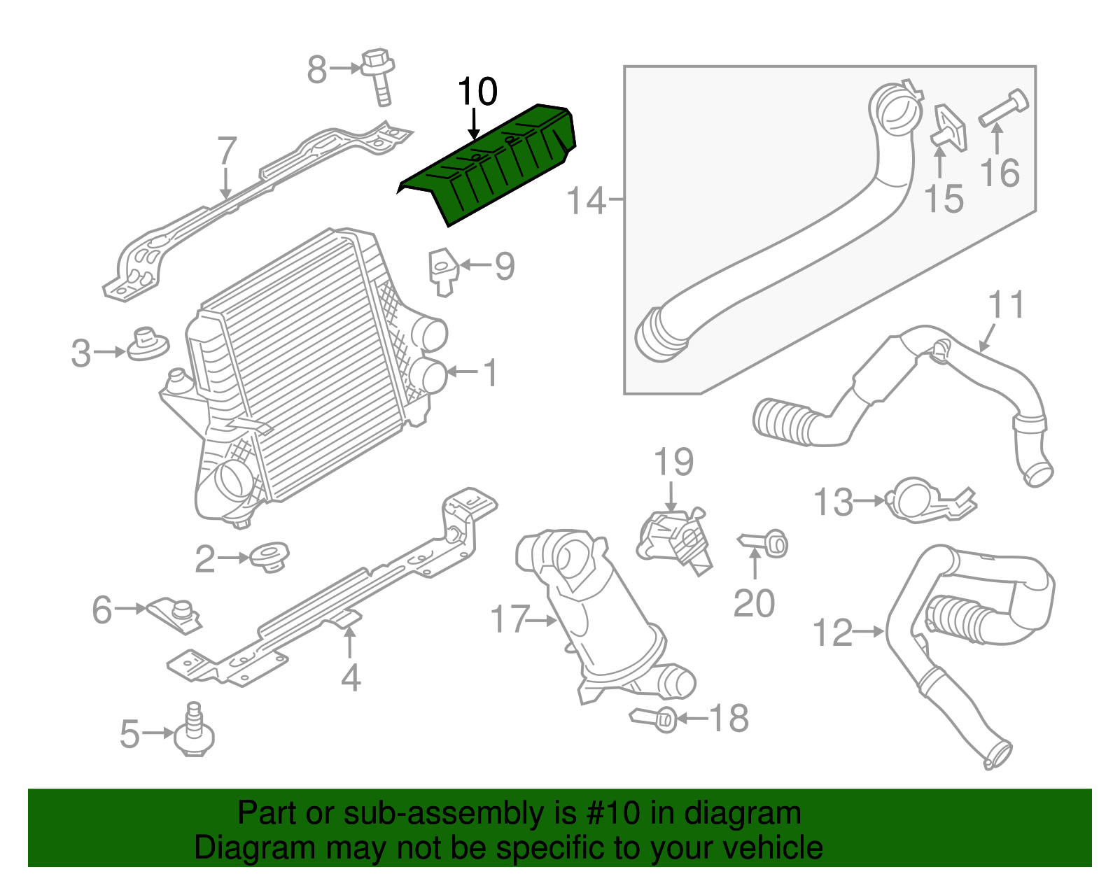 2011-2014 Ford F-150 Air Deflector BL3Z-19E672-A | Ford OEM Parts Outlet