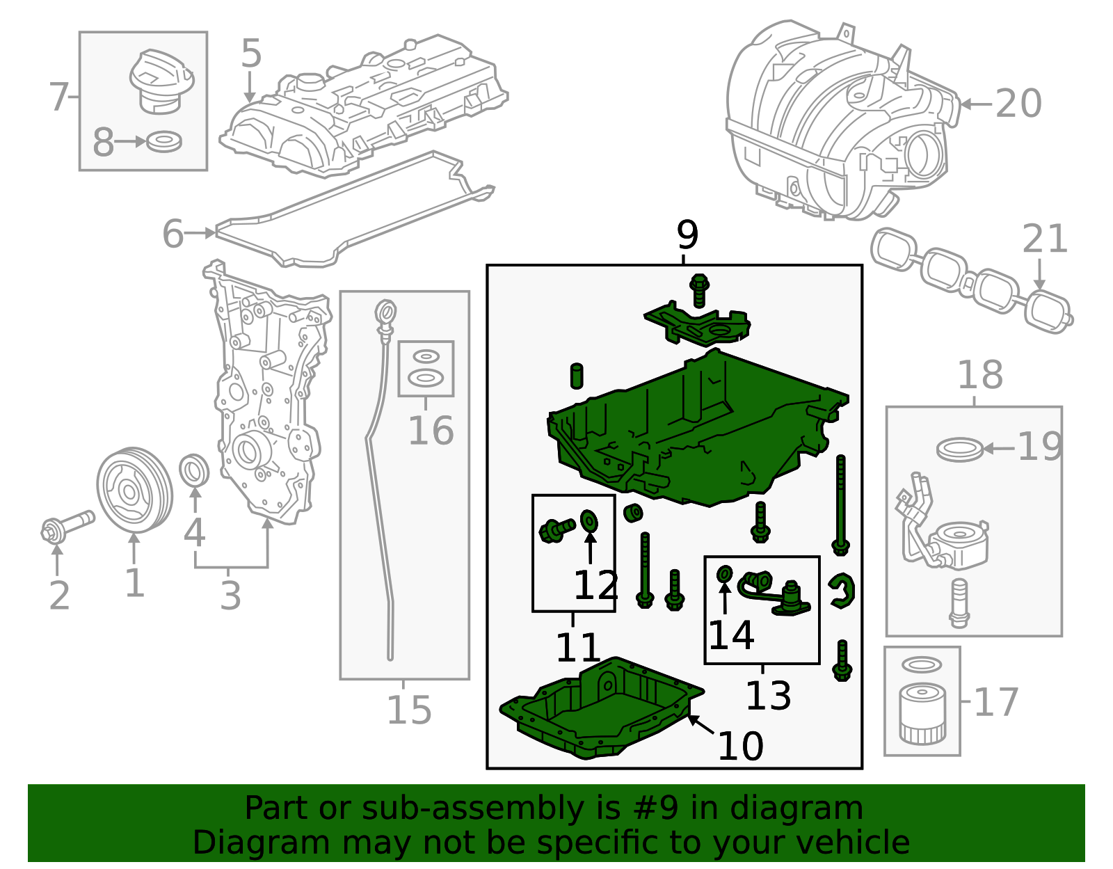 25202731 - Oil Pan - 2014-2020 GM | World Parts Direct