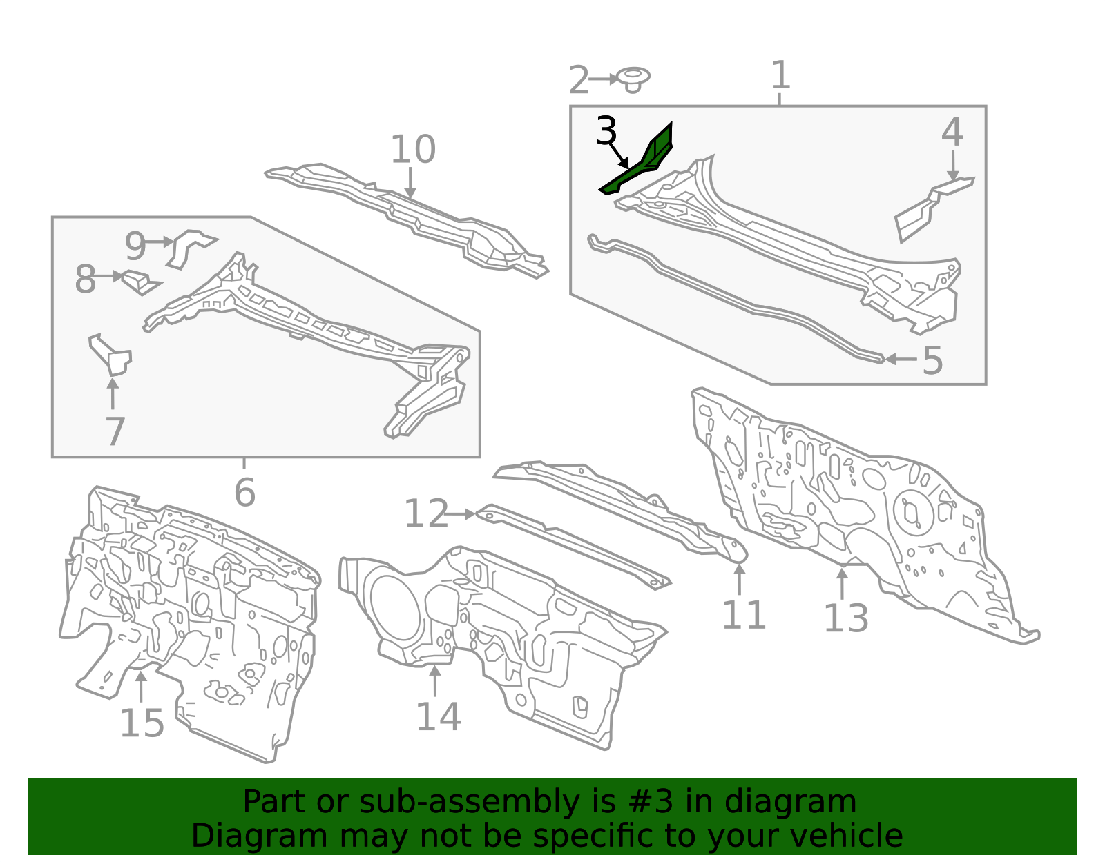 74221-T7W-A00 - 2016-2018 Honda HR-V - Cover R Front Fender | Genuine ...