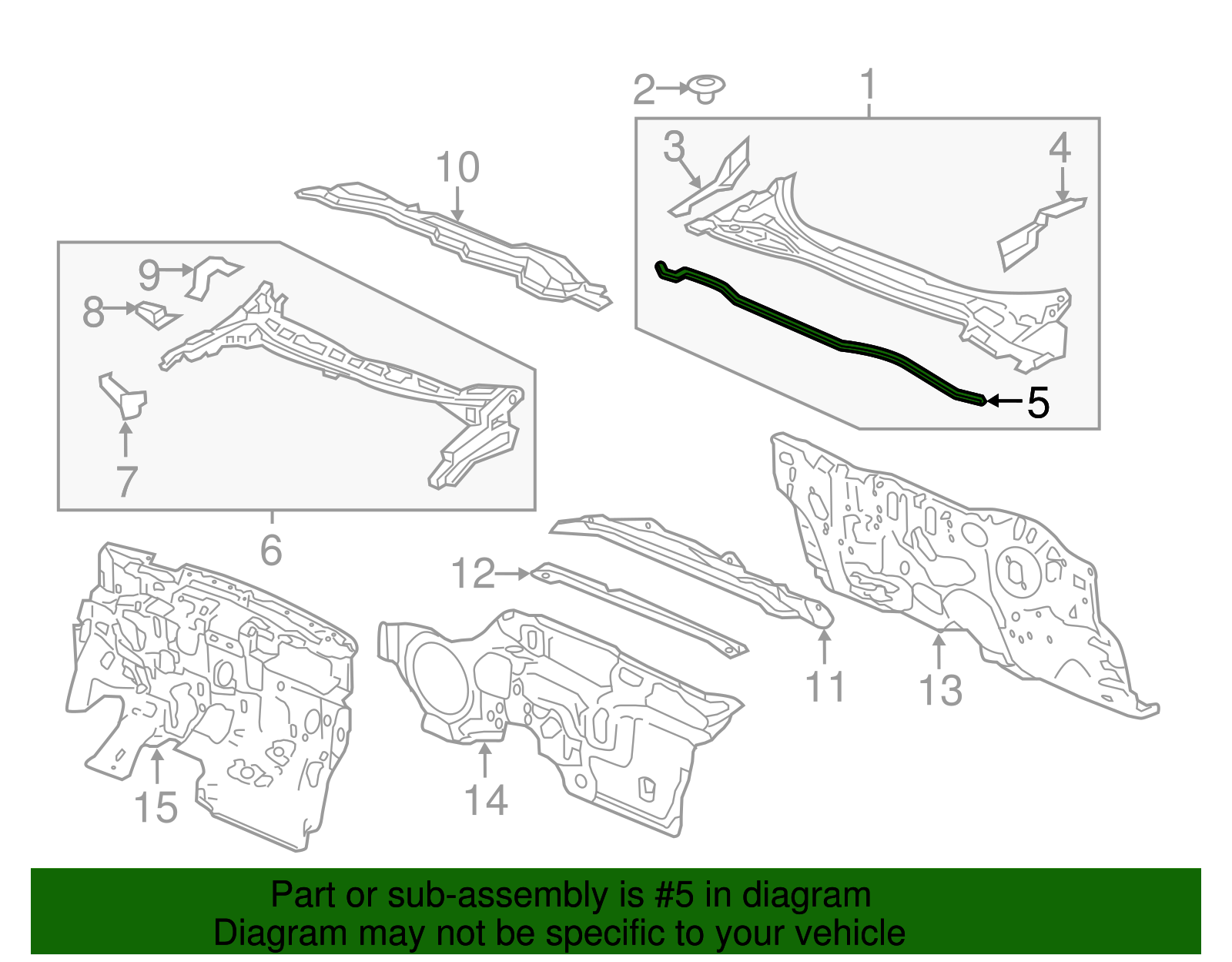 74143-T7A-003 - Rear Weather-Strip 2016-2022 Honda HR-V | Honda Parts ...