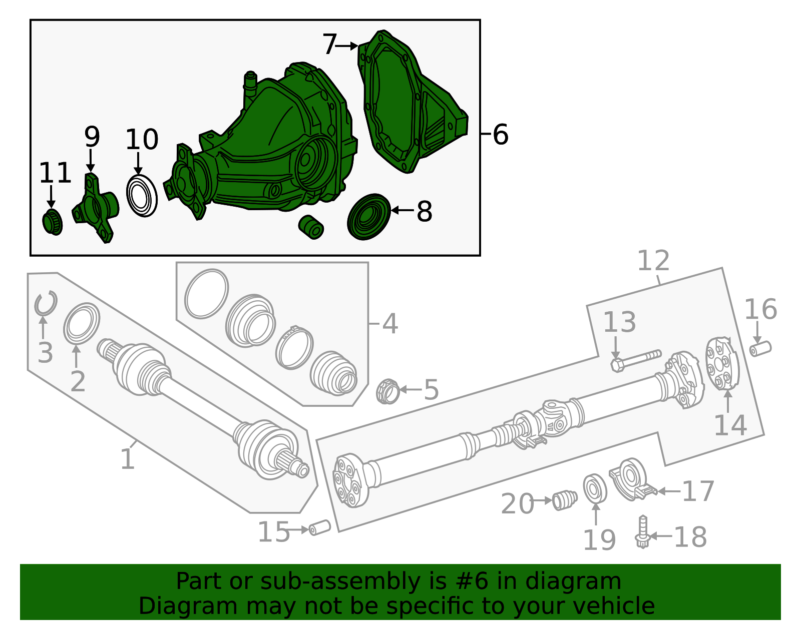 Genuine OEM Rear Axle Differential | 205-350-15-00 | Fits Select 2015 ...