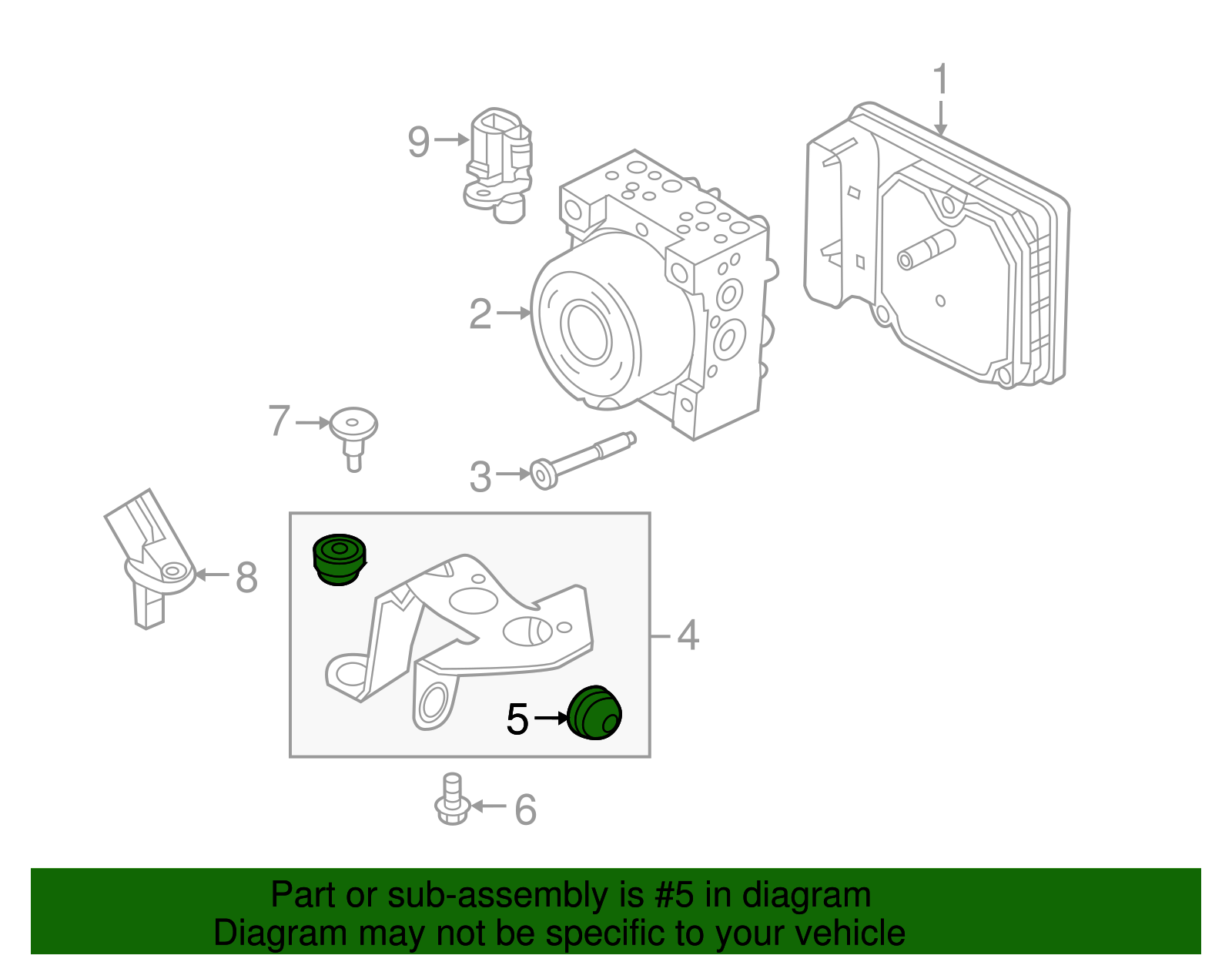 2012-2024 Ford Mount Bracket Insulator YS4Z-2C239-AA | Varsity Ford