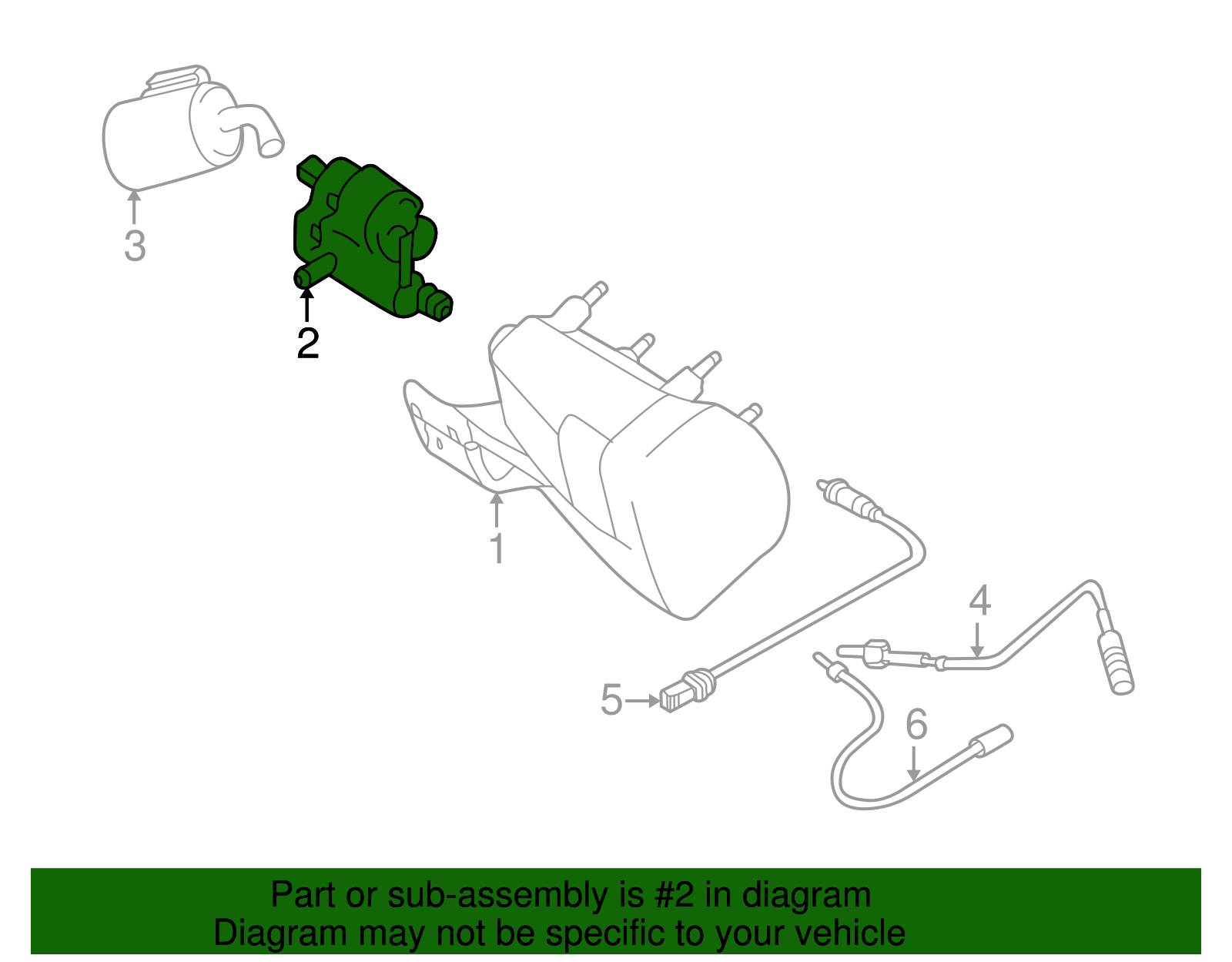 16136756440 - 2000-2002 BMW Evaporative Emissions System Leak Detection ...