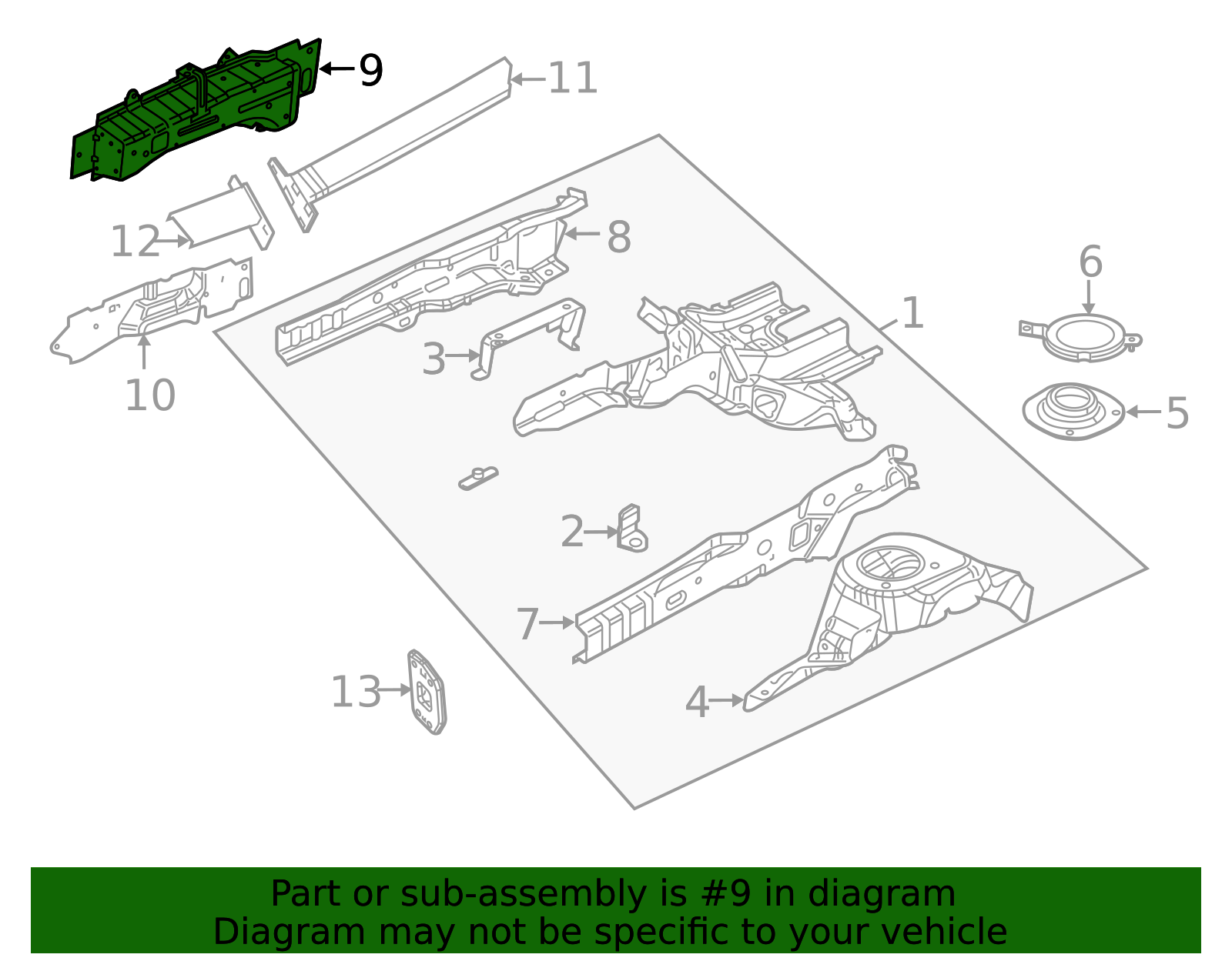 2019-2023 Jeep Cherokee Beam Pkg 68640475AA | Mopar Parts Canada