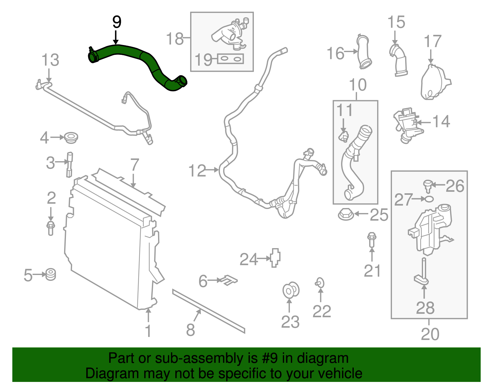 2010-2013 Land Rover Upper Hose LR013681 | OEM Parts Online