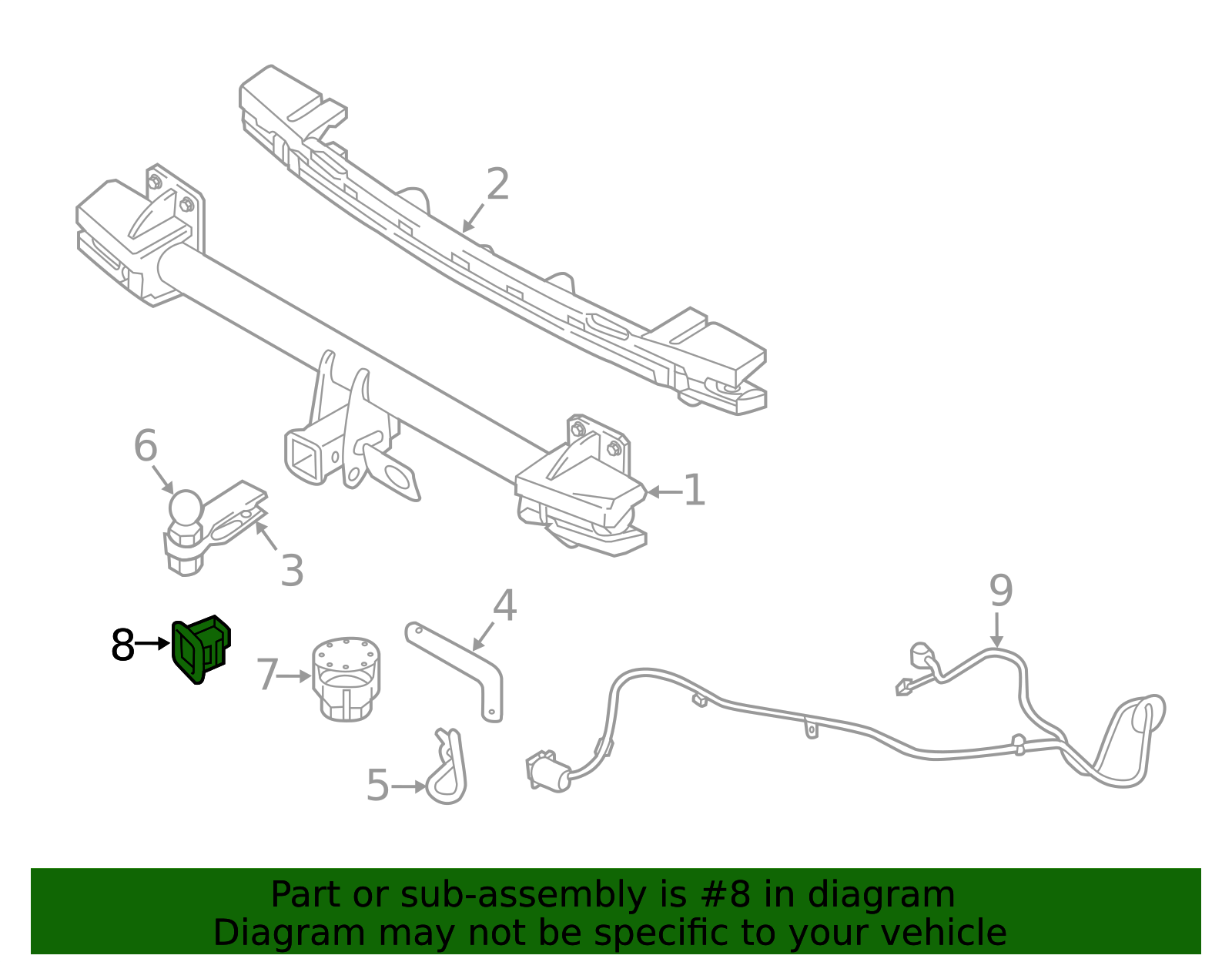 31399328 - Towbar Hitch Operation Button - 2016-2021 Volvo | Volvo OEM ...