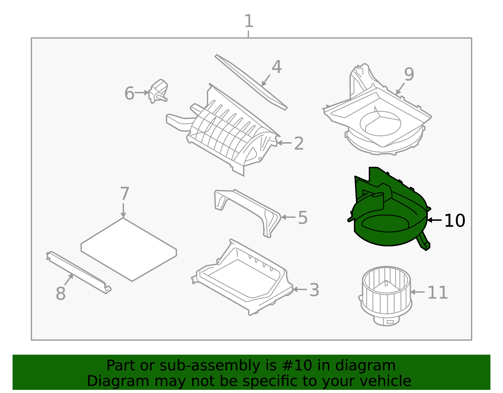 2019-2024 Kia Forte | Blower Case | 97112-M6000 | Kia Auto Parts