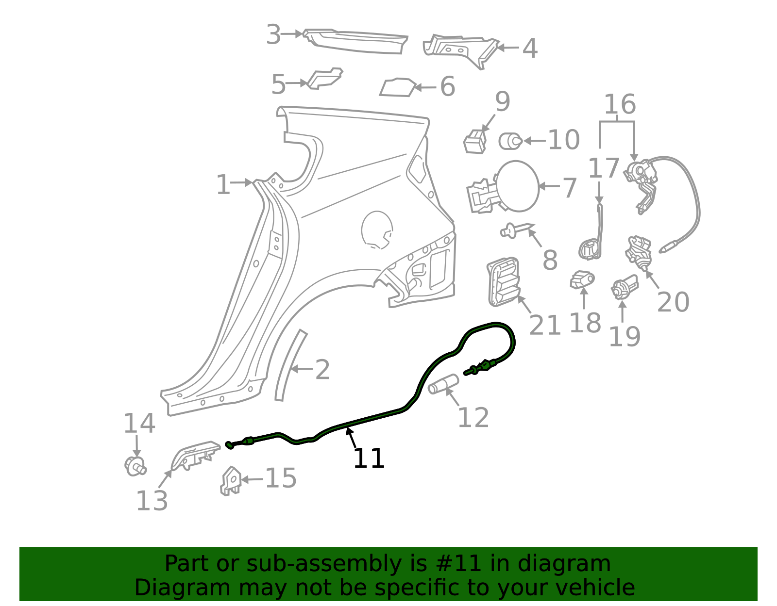 77035-47050 - High-Quality Fuel Filler Door Release Cable for ...