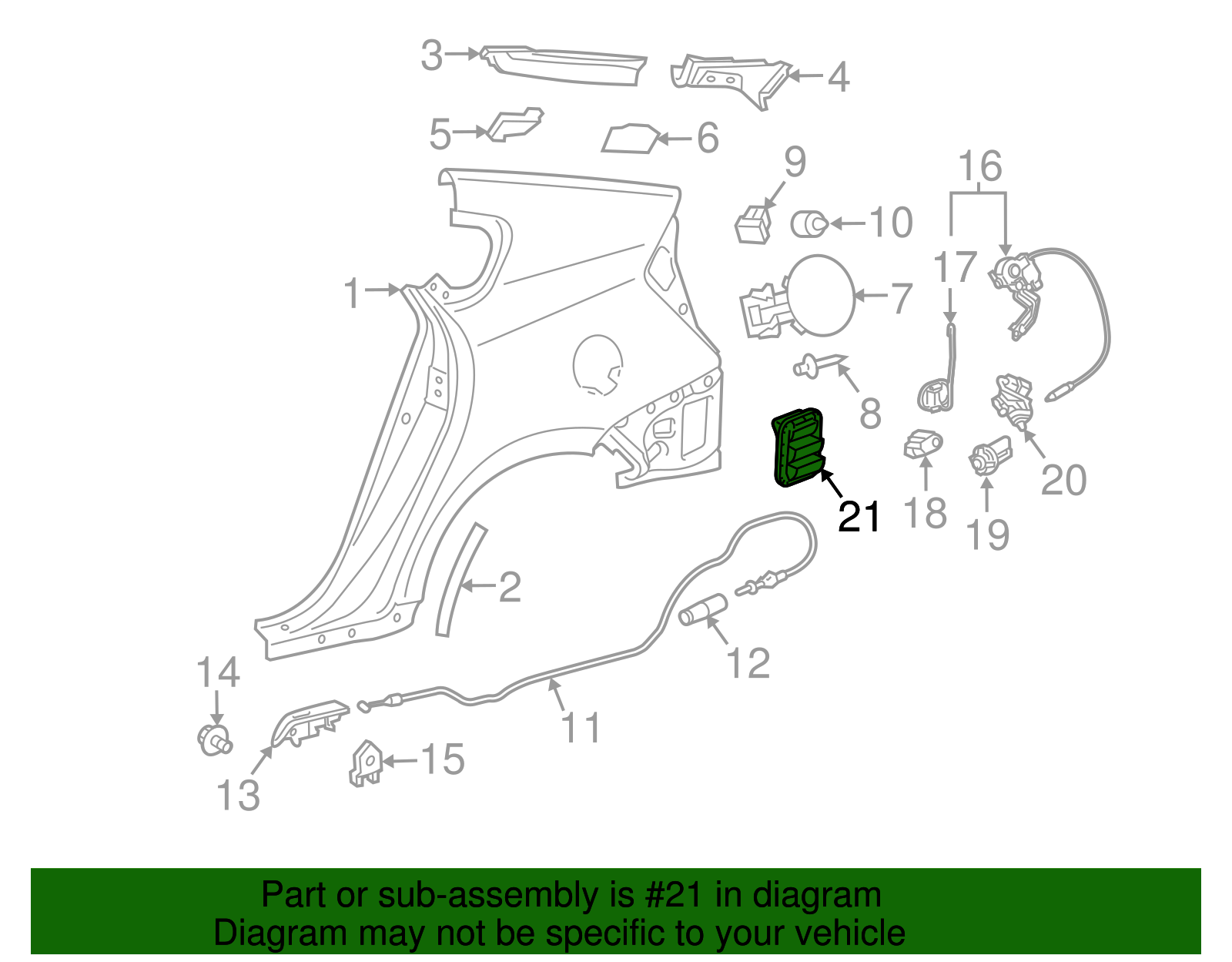 2004-2022 Toyota Pressure Vent 62940-16060 | Toyota Parts Center