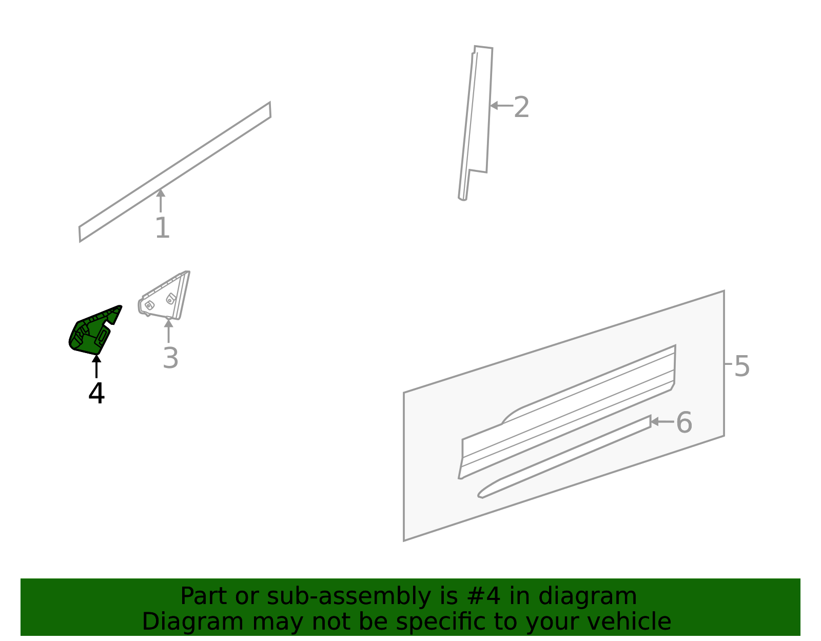 2GJ-837-367-A - Corner Trim Seal 2022-2024 Volkswagen Taos | Wolfsburg ...