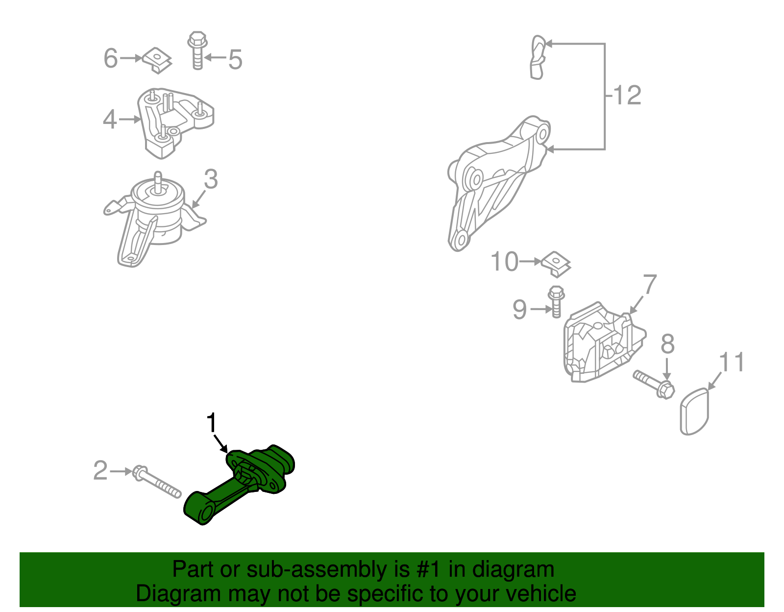 21950-C1100 - Torque Arm 2015-2017 Hyundai Sonata | Hyundai Parts Pro
