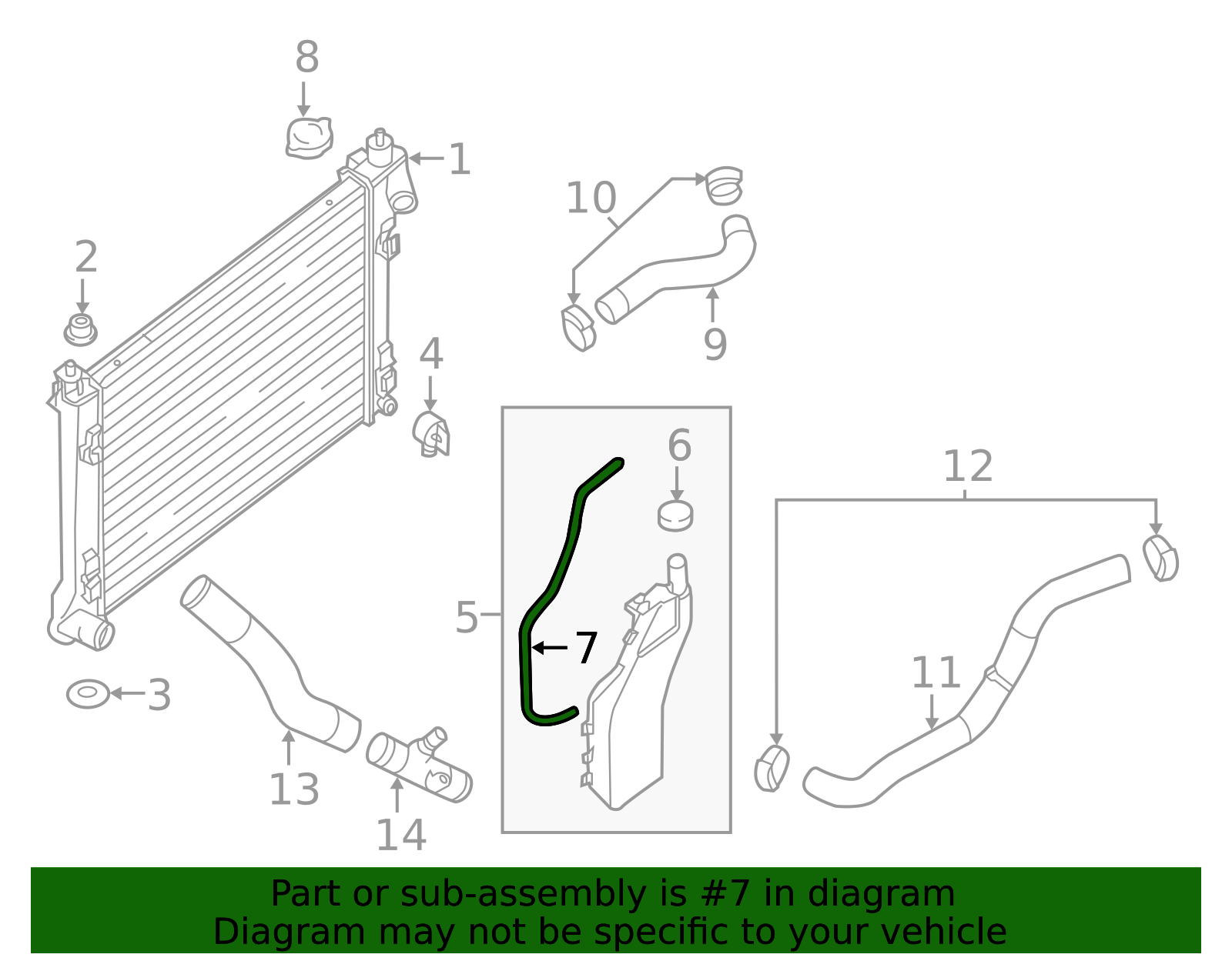 21741-4FU0A - High-Quality Engine Coolant Reservoir Hose for 2017-2019 ...