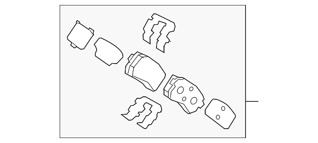 2016-2020 Kia Optima Brake Pads Rear 58302-C1A15 | OEM Parts Online