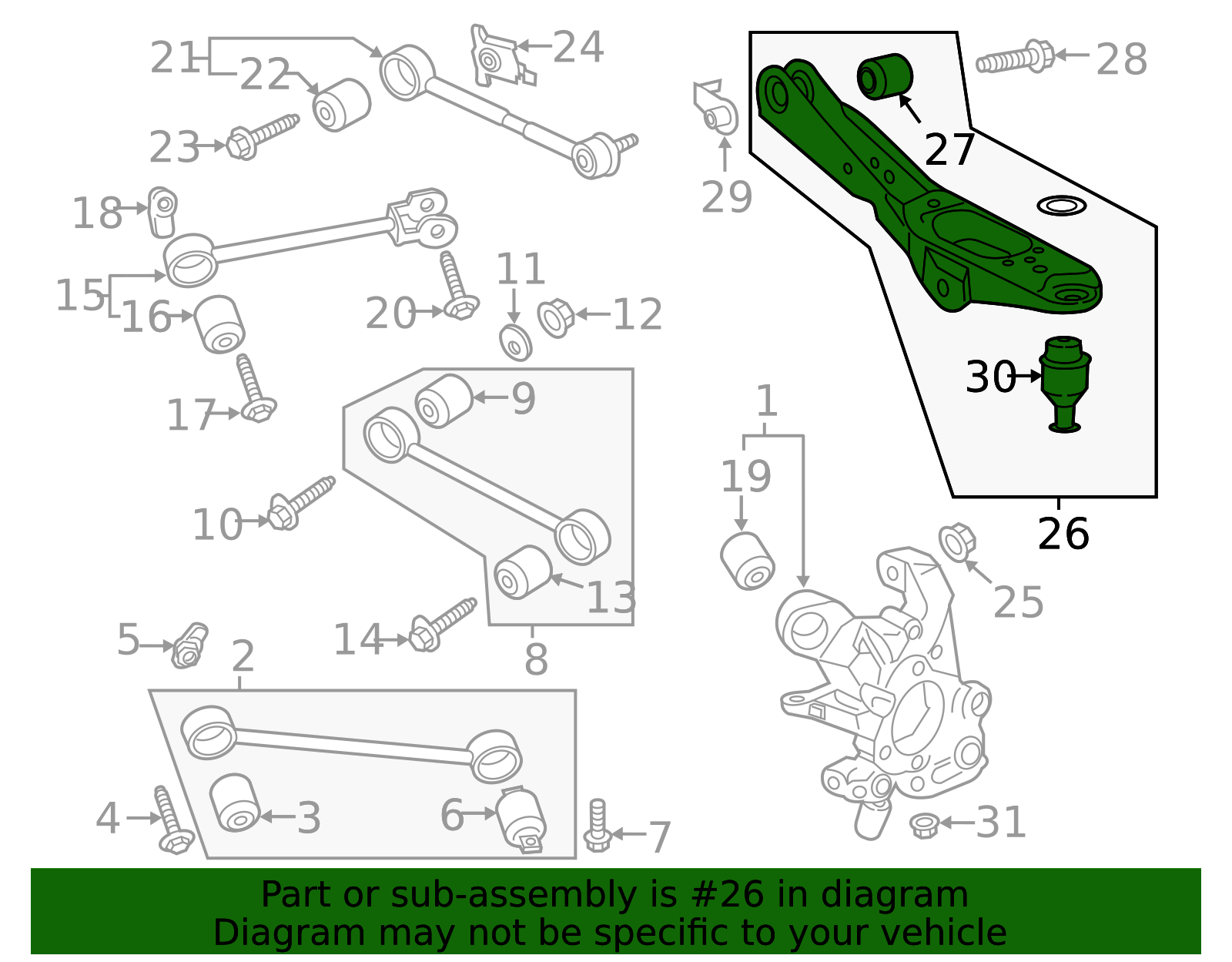 Genuine OEM Ford Part - Lower Control Arm NL1Z-5A649-A | Genuine OEM ...
