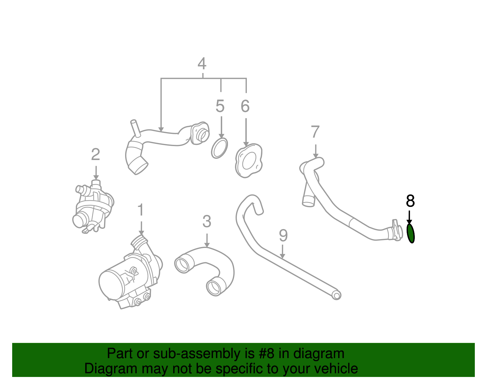 11537545278 - Engine Coolant Pipe O-Ring 2006-2021 BMW | Genuine BMW Parts