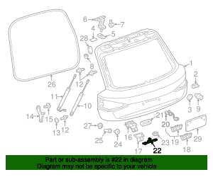 2015-2018 Audi Striker 4F9-827-383-H | OEM Parts Online