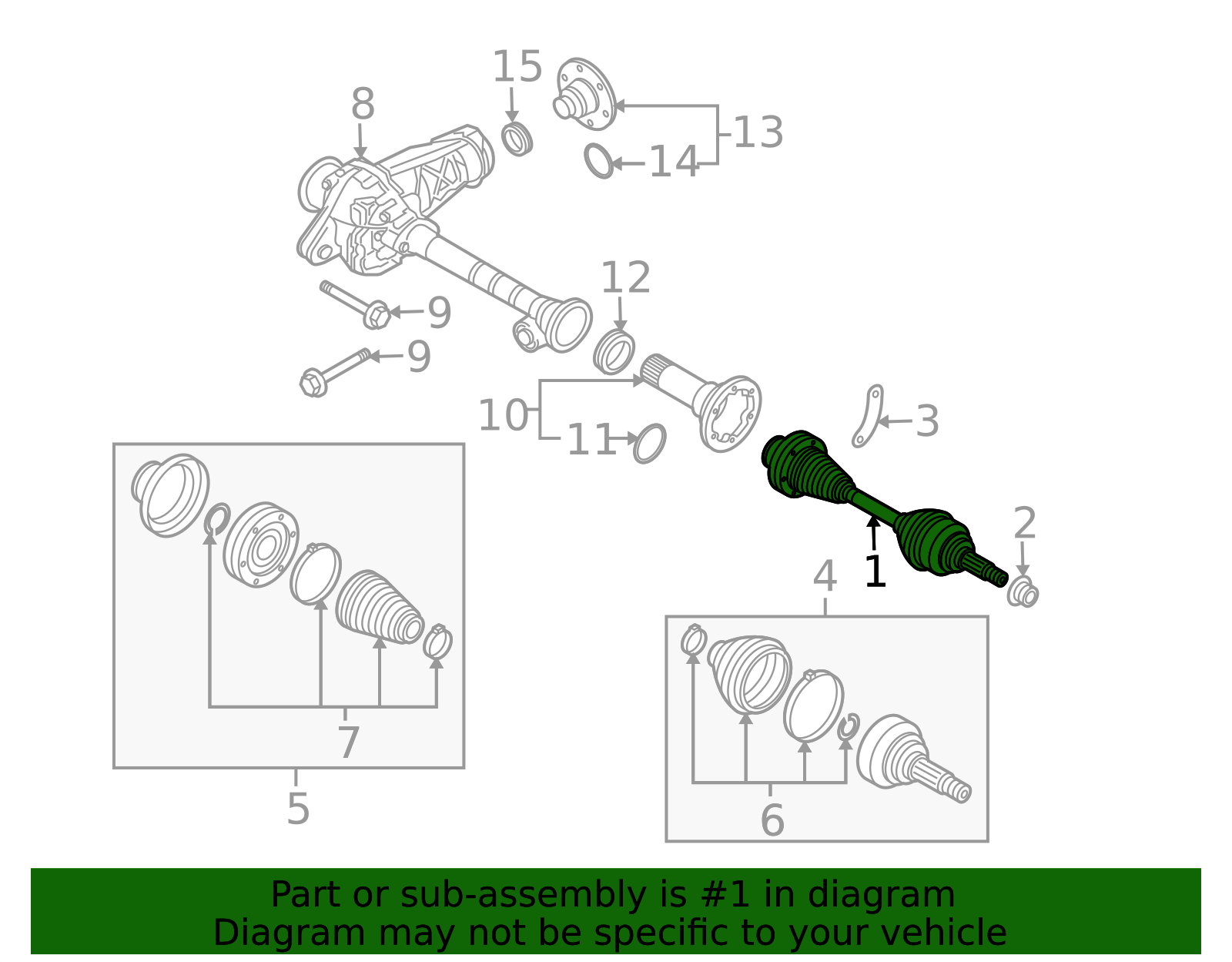 7L0-407-271-FX - 2004-2010 Volkswagen Touareg - Axle Assembly | Quick ...