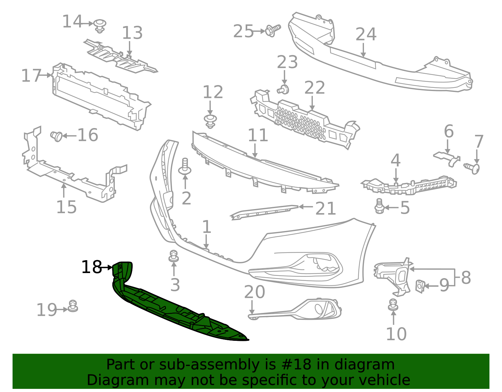 Radiator Support Splash Shield 71310-TVA-F00 | Honda Factory Parts