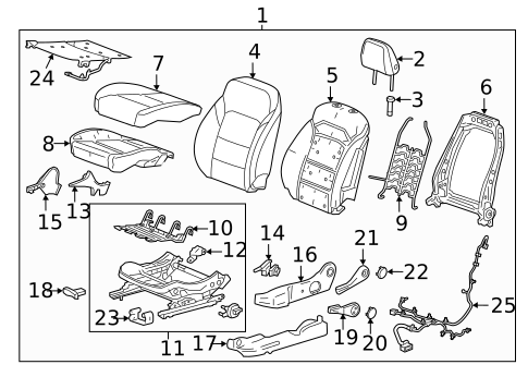Driver Seat Components for 2025 Chevrolet Tahoe | GMPartsDirect.com
