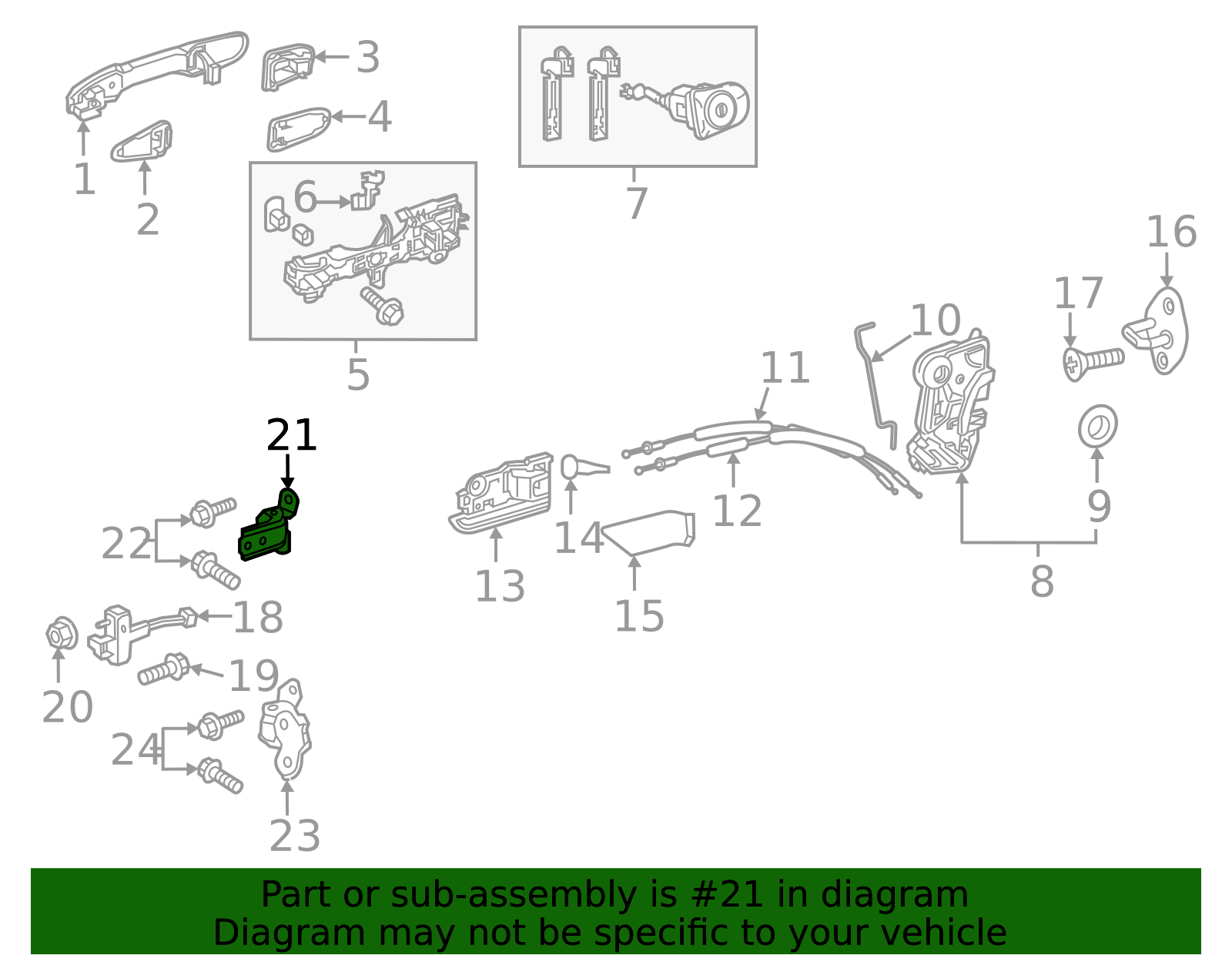2024-2025 Toyota Grand Highlander Upper Hinge 68710-0E020 | Toyota ...