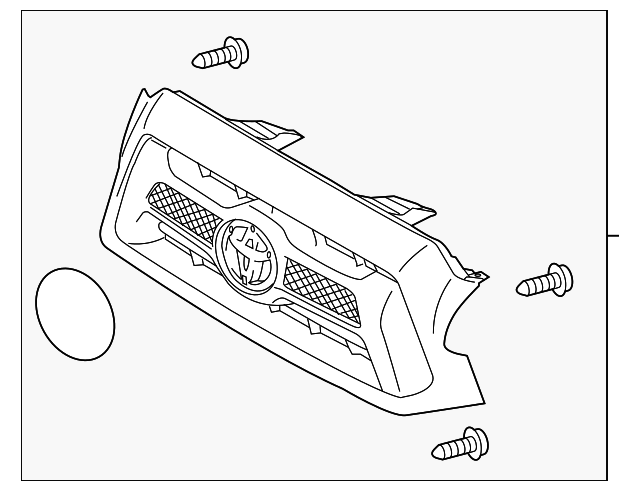Toyota OEM Grille 53100-04491 | Toyota OEM Parts Giant