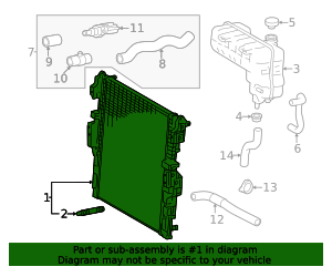 2024-2025 Toyota Tacoma Radiator Assembly 16400-AK030 | OEM Parts Online