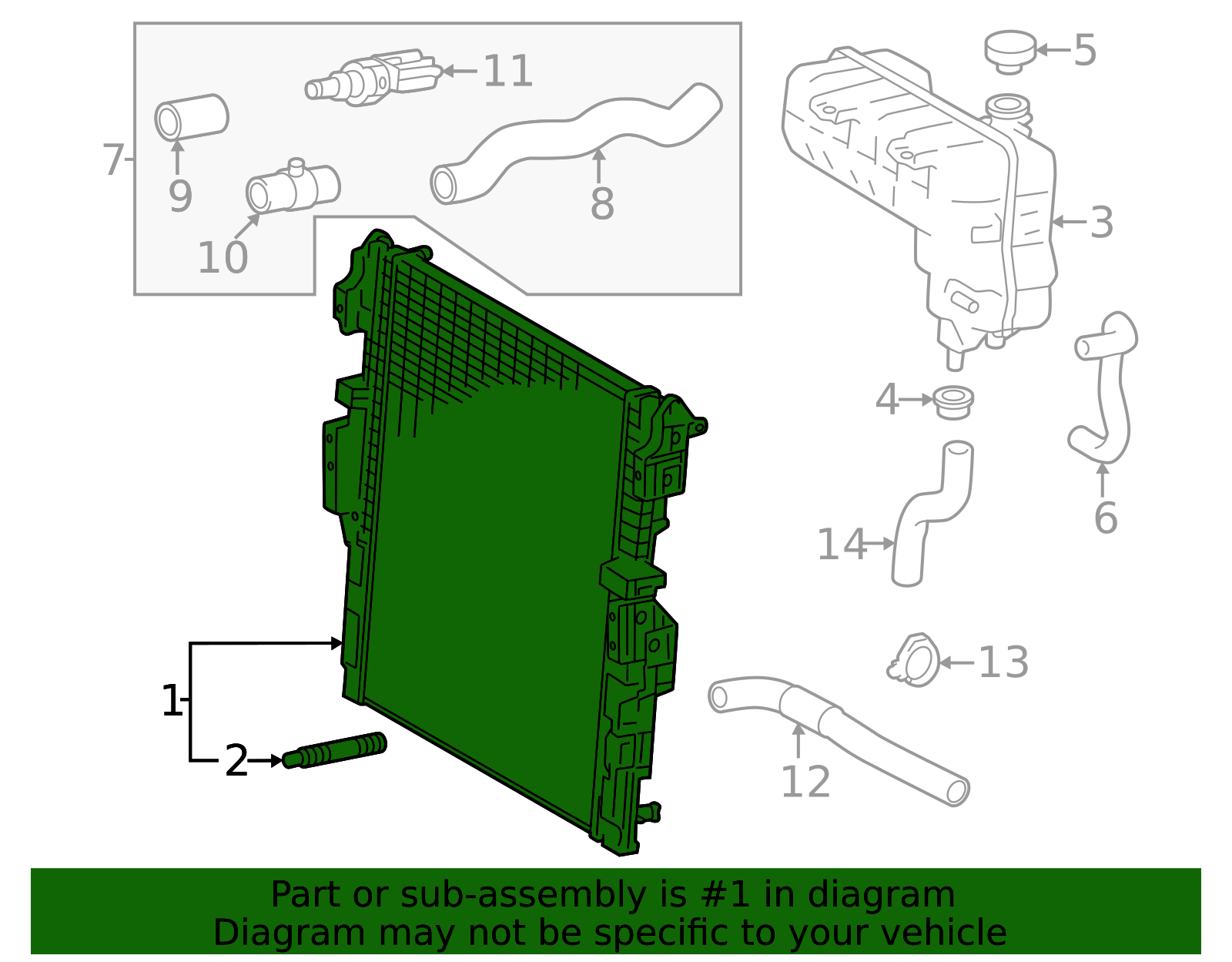 16400-AK010 - Radiator Assembly North Park Toyota Parts