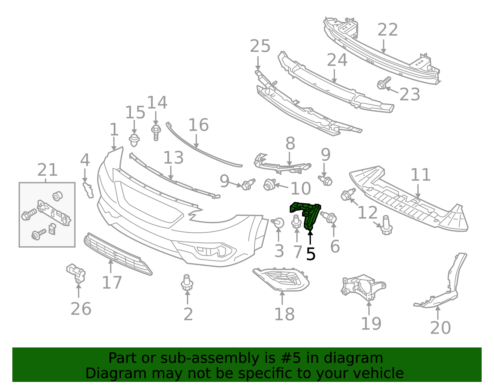 57707VC212 - 2024 Subaru WRX - Corner Support | Subaru Parts HQ