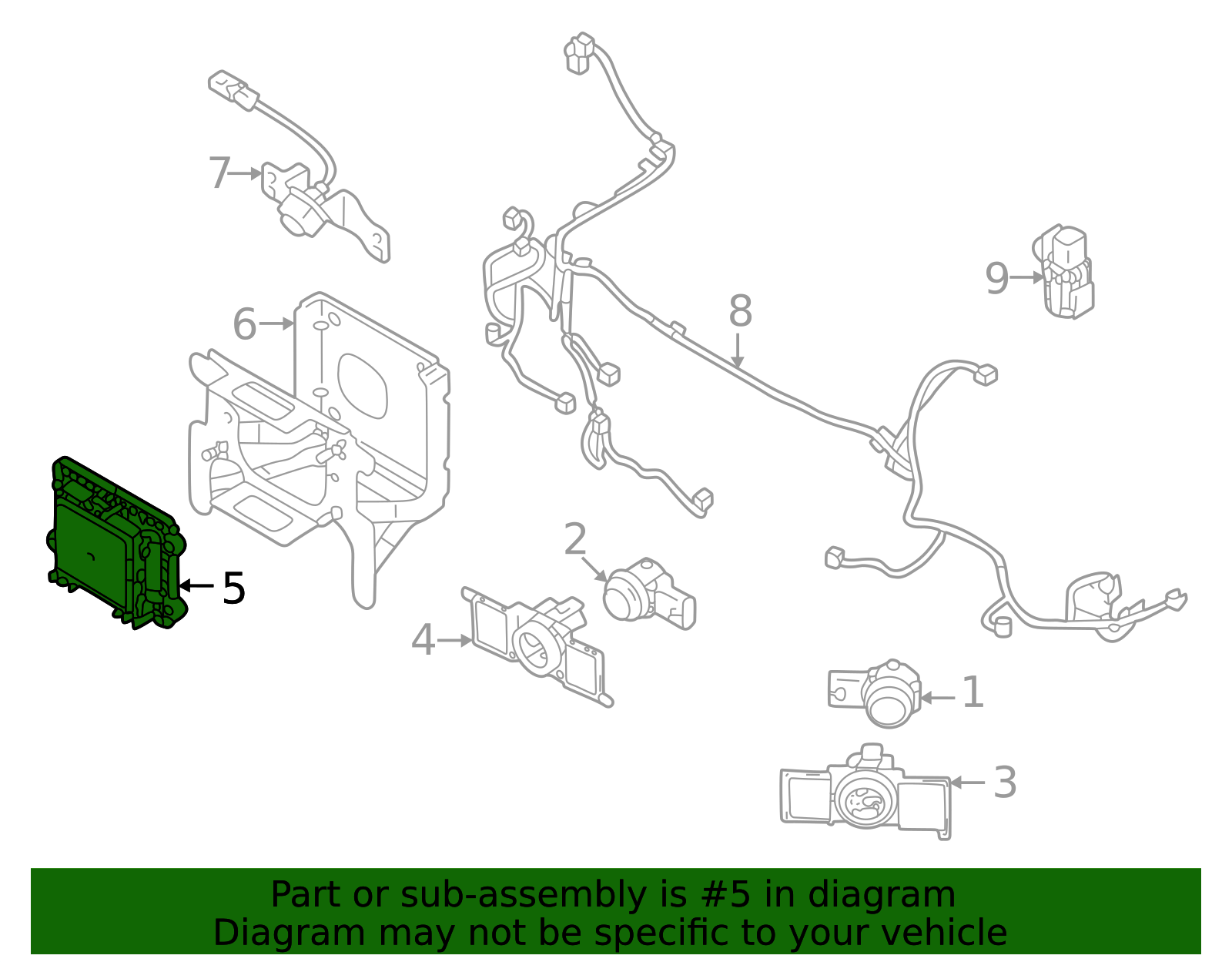 2023-2024 Mitsubishi Outlander PHEV Distance Sensor 8638A557 ...