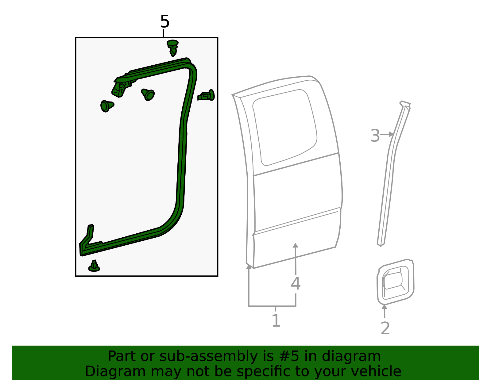 2005-2023 Toyota Tacoma 2005-2023 Toyota Tacoma - Door Weather-Strip ...