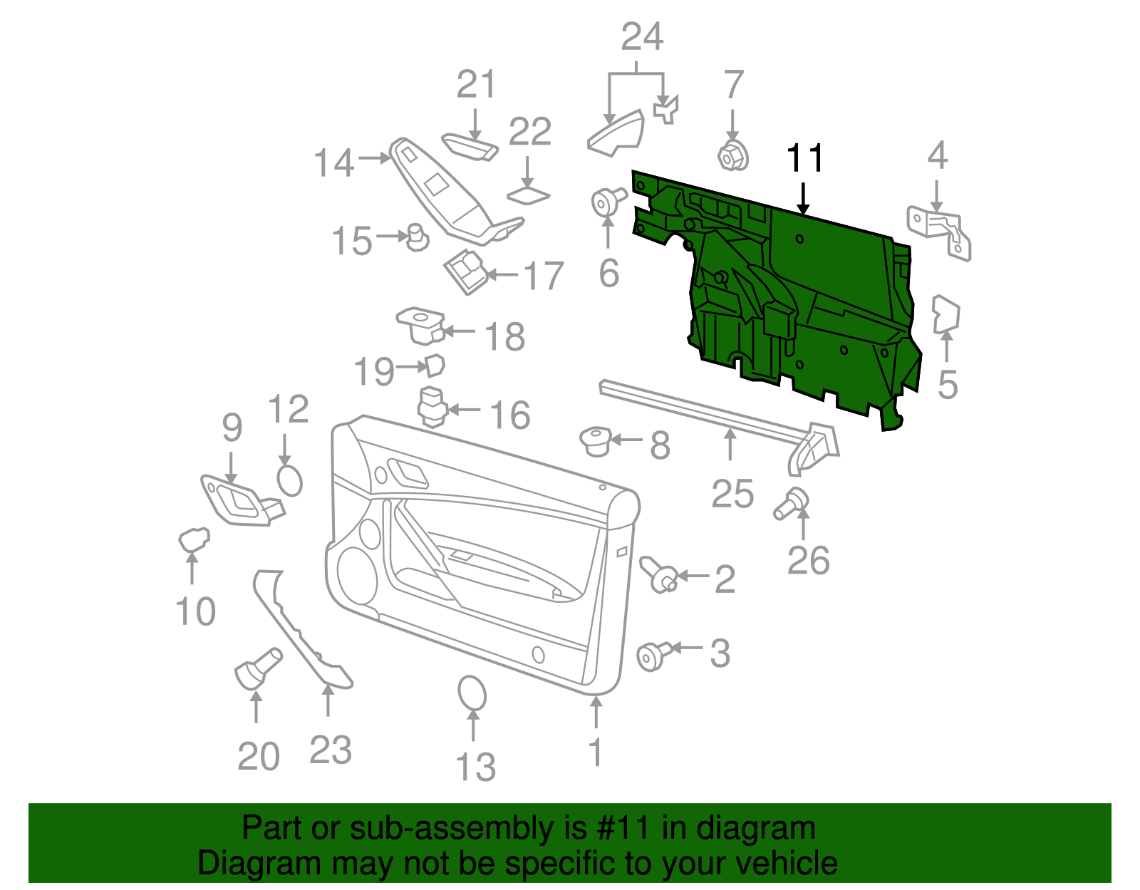 2006-2009 Pontiac G6 Water Deflector 15876389 | Shop Matick Buick GMC