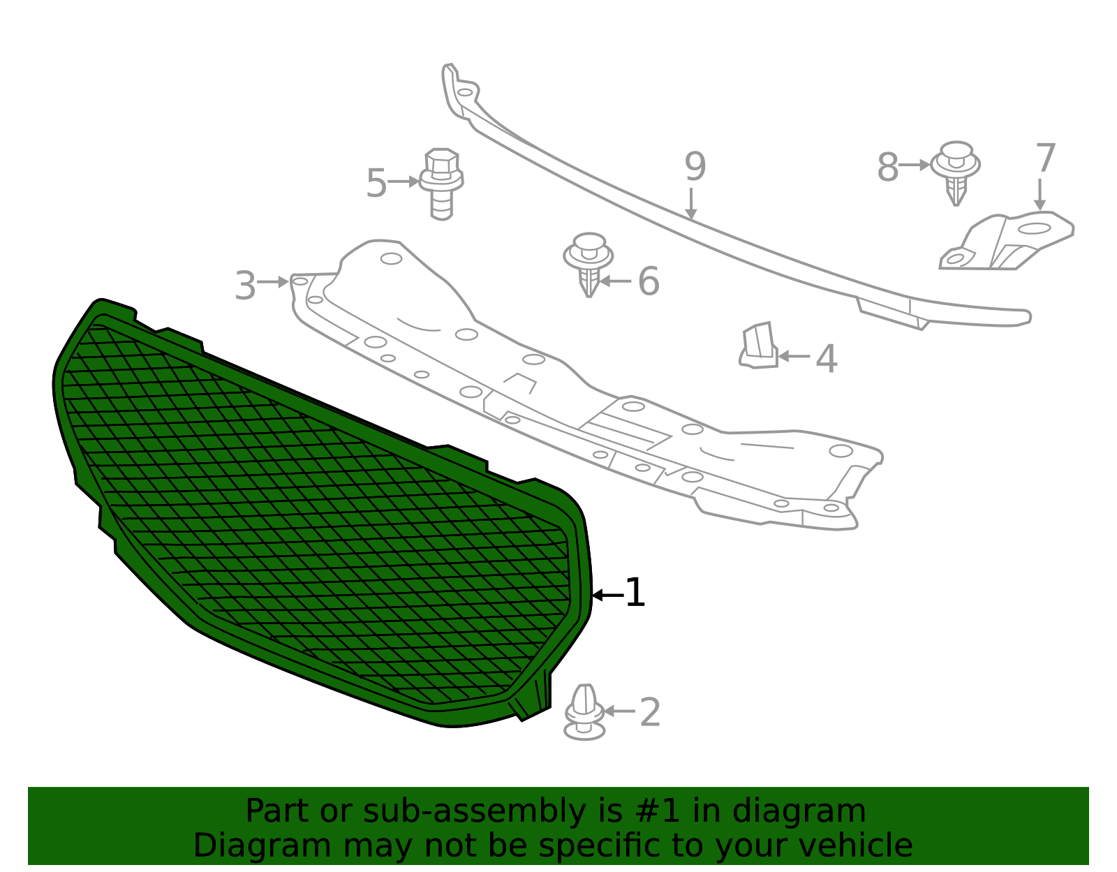 Grille 71121-SZT-A51 | OEM Parts Online
