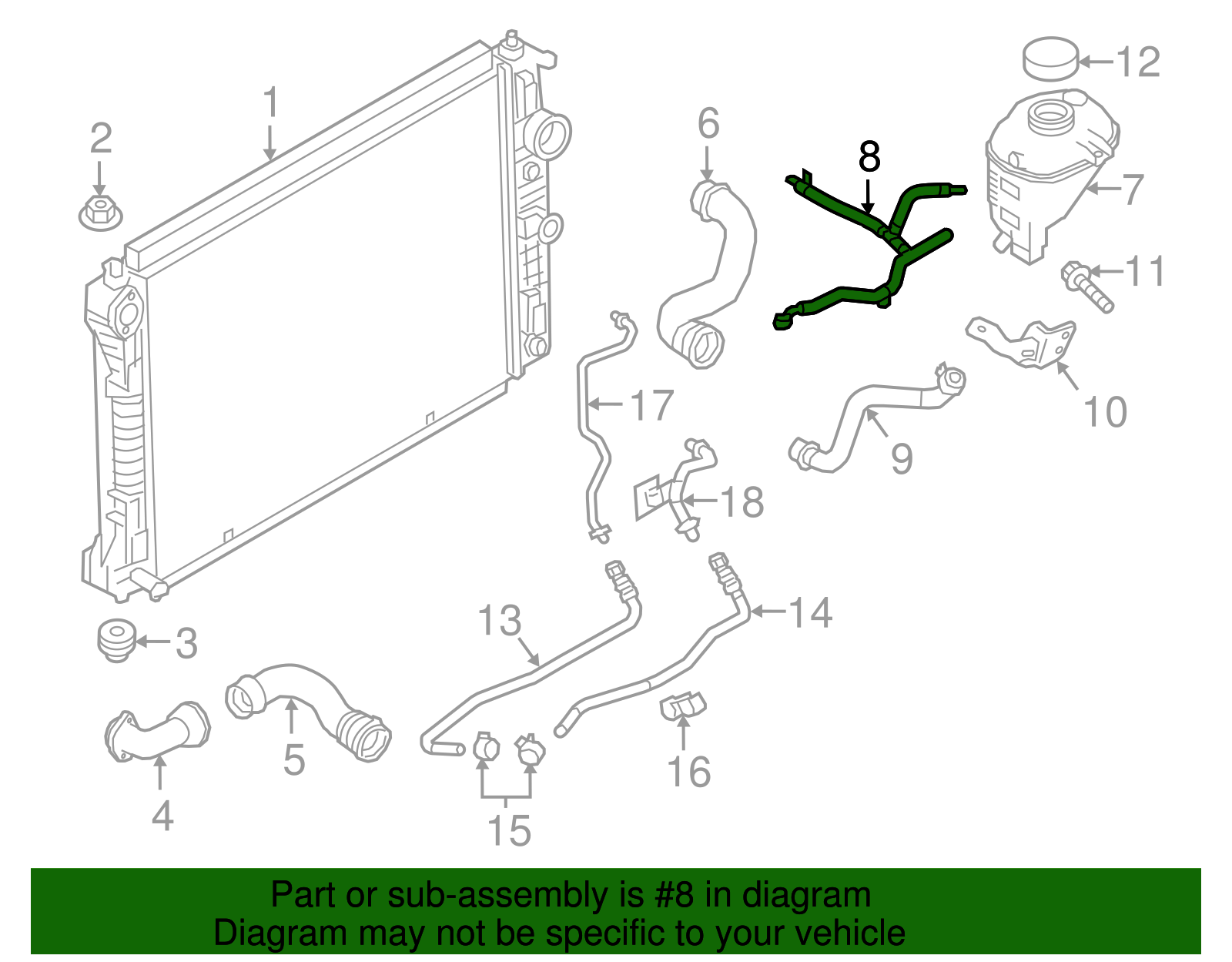 21741-4GD0A - Reservoir Hose 2016-2019 Infiniti | INFINITI Parts ...