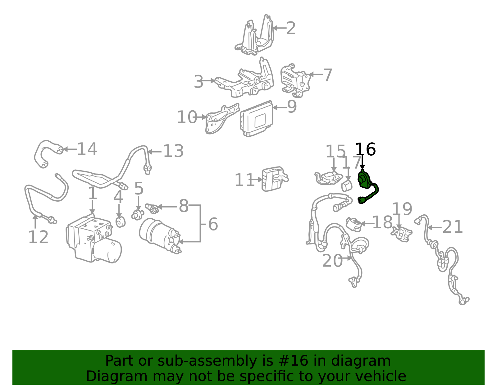 Genuine Official Toyota Sensor part# 89245-07011 for 2000-2002 Toyota ...