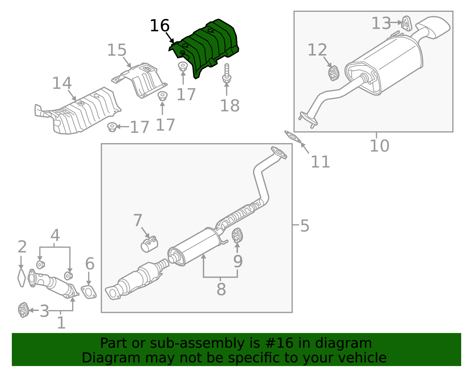 28795-A7000 - Heat Shield 2014-2018 Kia | Kia.Parts Store
