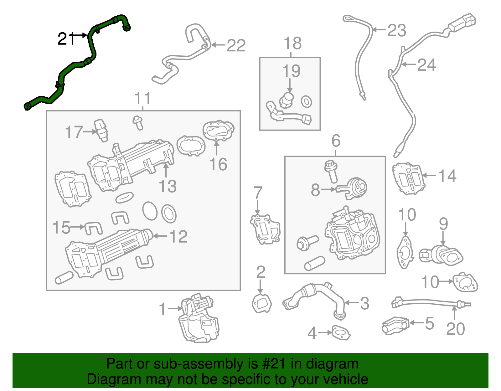 2011-2016 Ford Inlet Hose BC3Z-9F475-A | Miracle Ford Parts